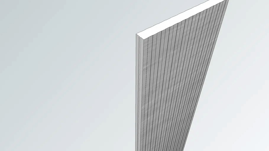 Polyurethan wall panel 3d model