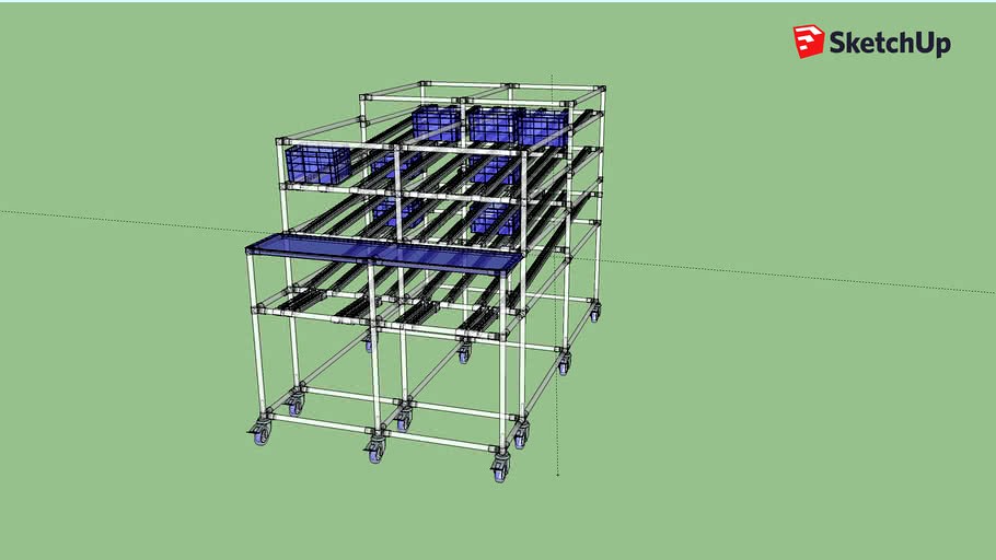 Creform Rack A, Supermarket 3d model