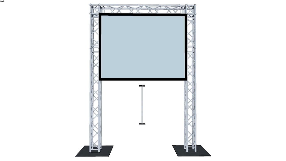 Projector Truss Arch 4m x 2.5m 3d model