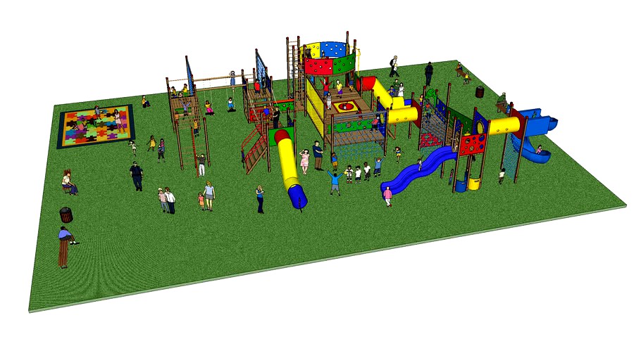 DIORAMA PLAYGROUND FOR CHILDREN ORLANDINI MASSIMO 3d model