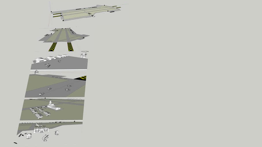 Fallout Themed Air-force Base 3d model