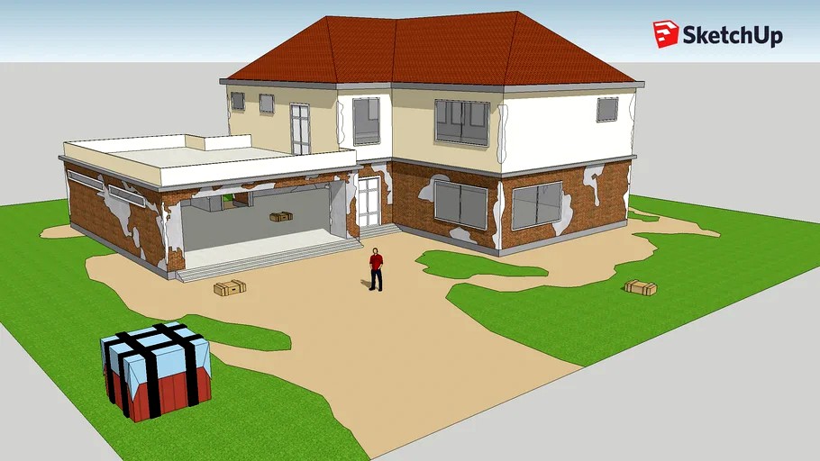 PUBG HOUSE 3d model
