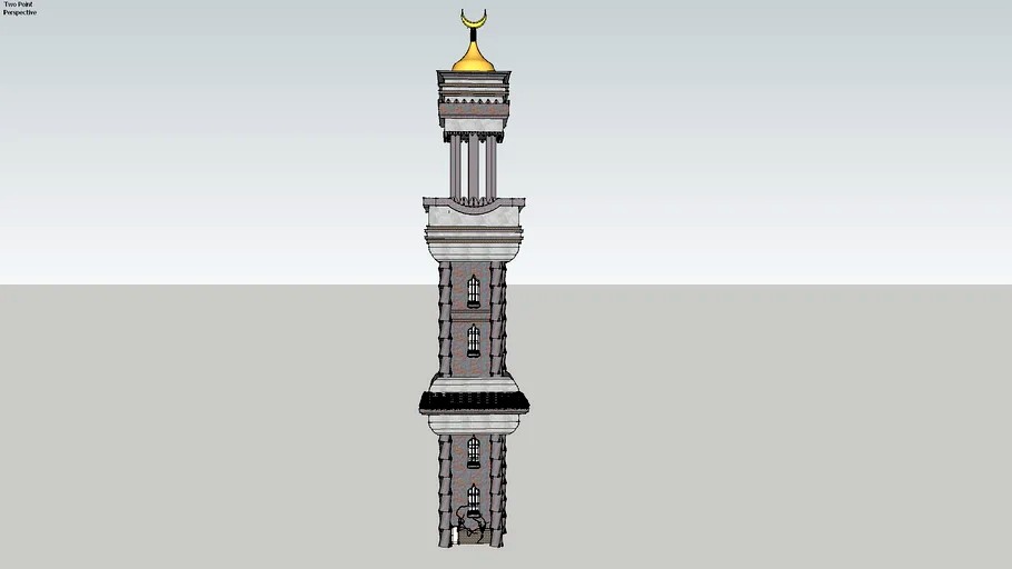 Minaret 3d model