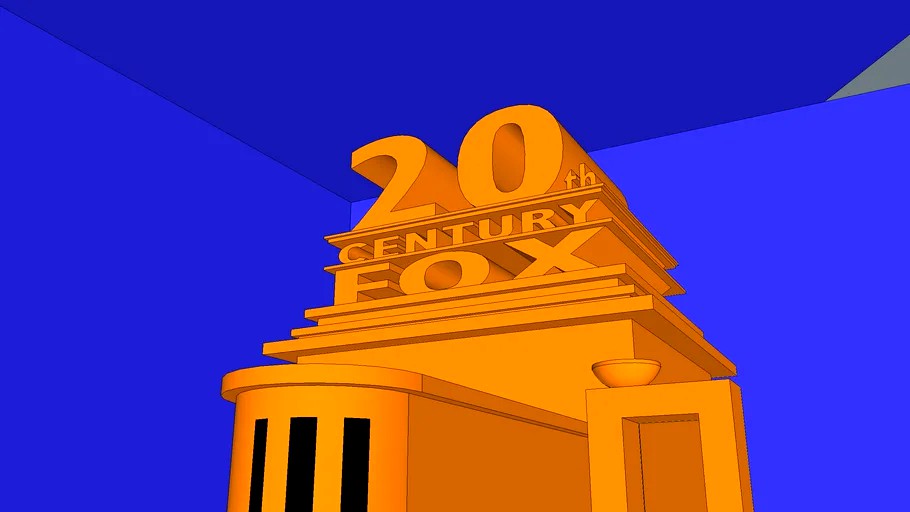 20th Century Fox Kamiz89 logo remake 3d model