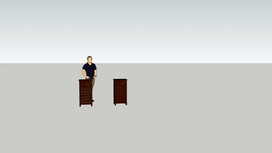 Pier One modular Buffet 3d model