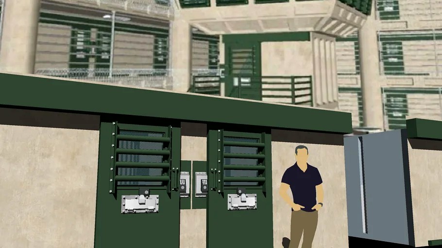 Supermax Prison cell 3d model