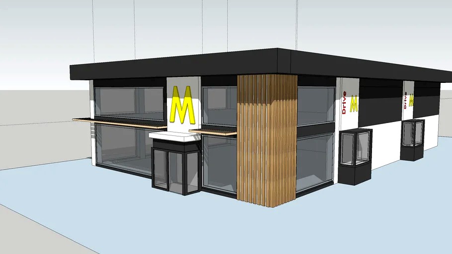 Modern McDonalds 3d model