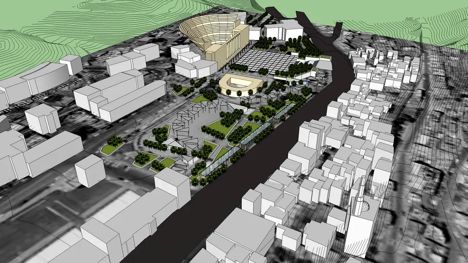 Downtown Amman 3d model