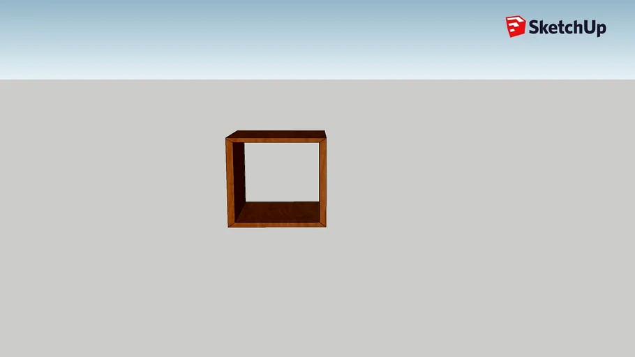 Cube shelf 3d model