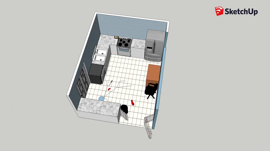 Crime Scene Sketch AP2019 3d model