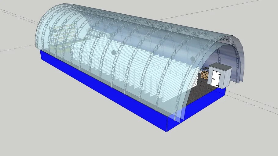 Greenhouse Heritage Series 40' & 10' Leg Hydroponics Prototype Air ...