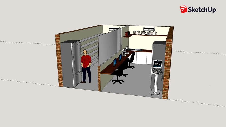 Lab Floorplan 3d model