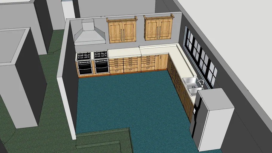 kitchen set up 3d model