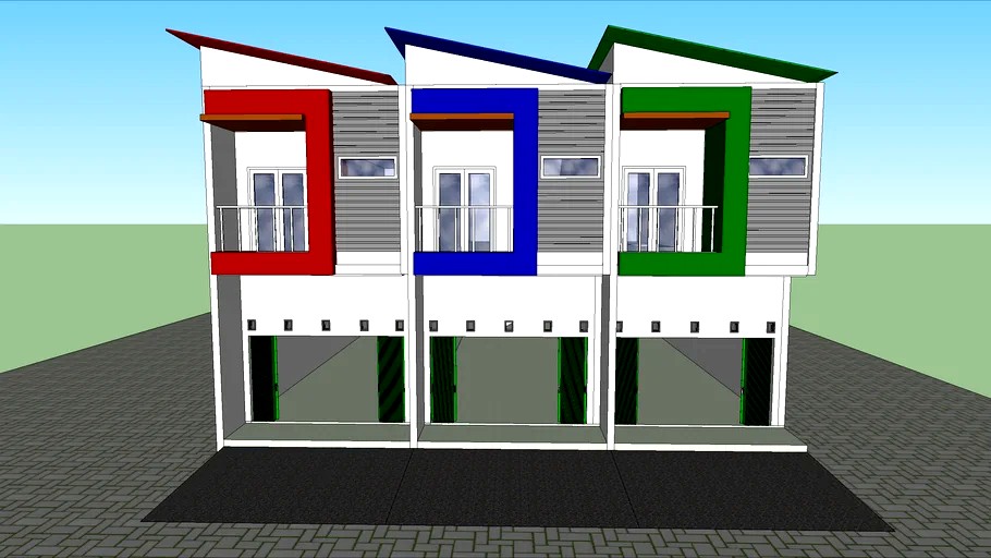 Ruko / Rumah Toko 3d model