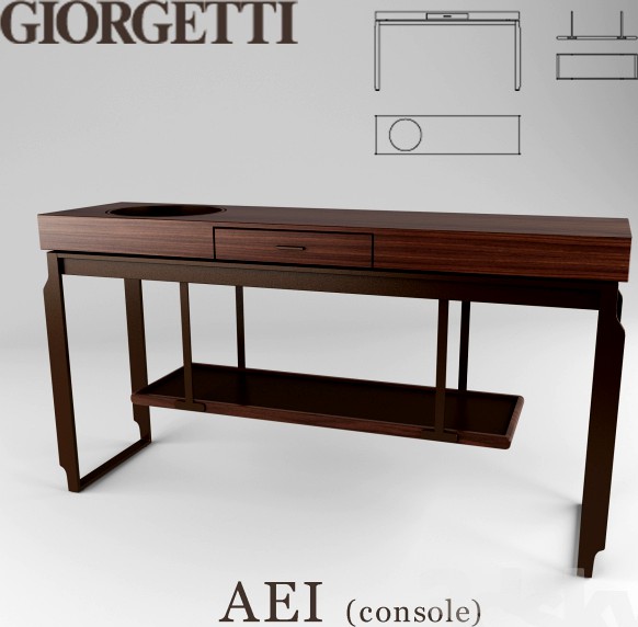 Giorgetti AEI console 3d model
