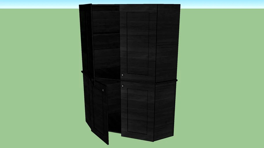 Ikea Alve Corner Desk Cabinet 3d model