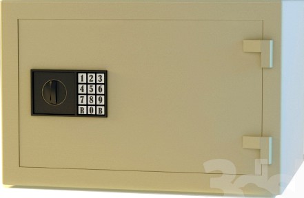 safety deposit box 3d model