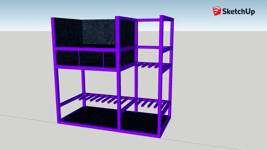 Laydown AI Rack 3.0 3d model