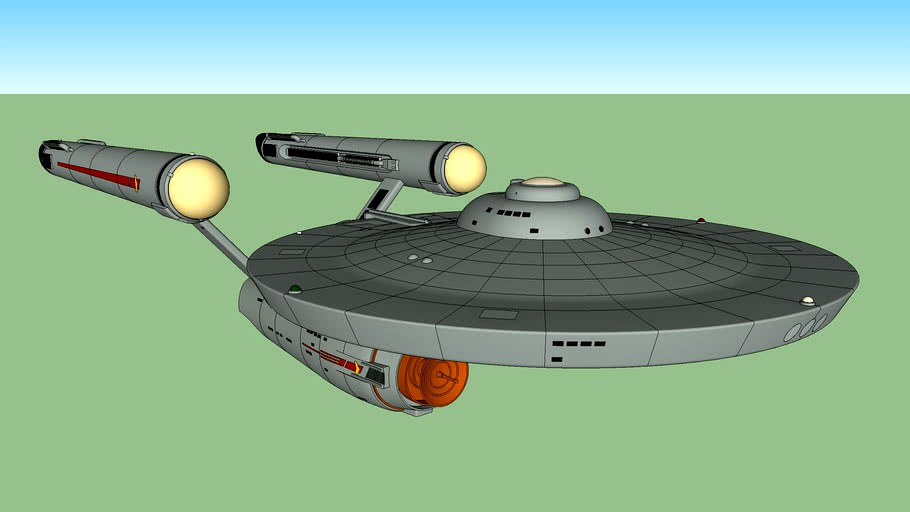 Star Trek Heavy Cruiser Class Starship 3d model