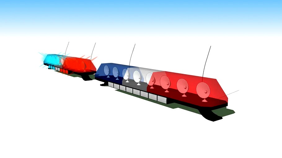 Rotating Light Bar 3d model