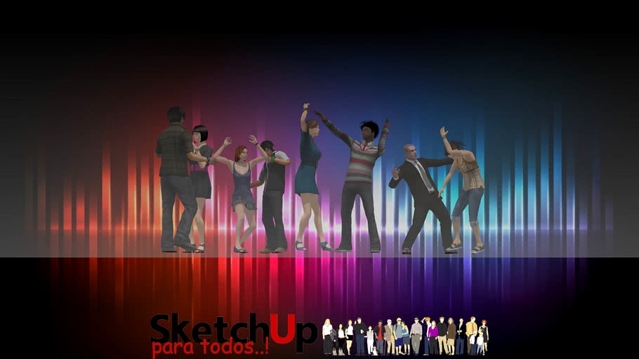 Dancing People 3d model collection