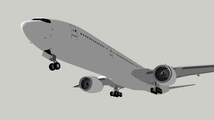 Boeing 777 Nine X 3d model
