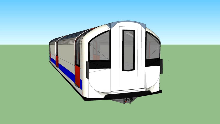 Victoria Line Tube - Cars 3d model