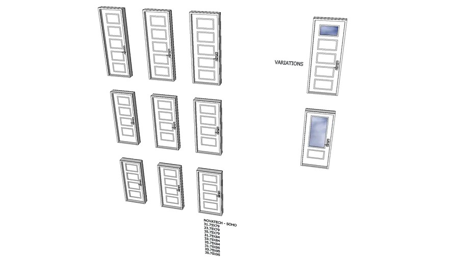 porte d'entree soho novatech 3d model