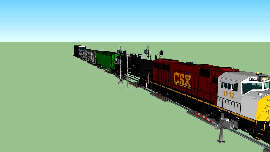 csx train 3d model