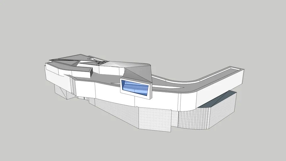 Zaha Hadid: MAXXI museum. 3d model