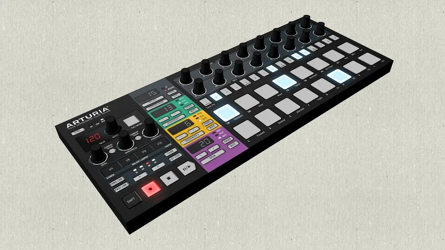 Arturia BeatStep Pro Black 3d model
