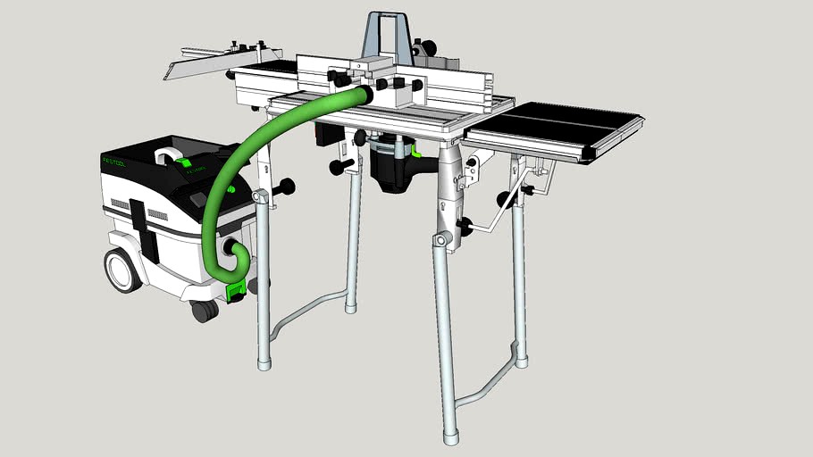 Festool router table CMS-OF complete kit 3d model