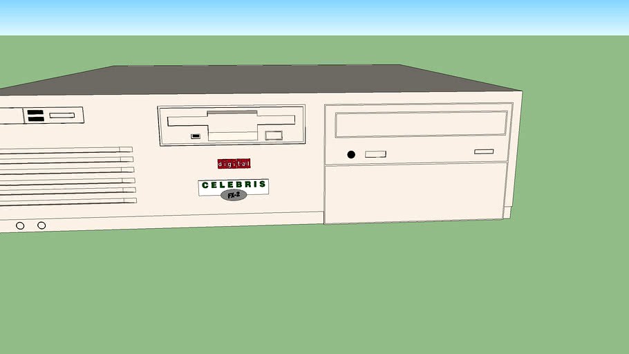Digital (DEC) Celebris FX2 desktop computer 3d model