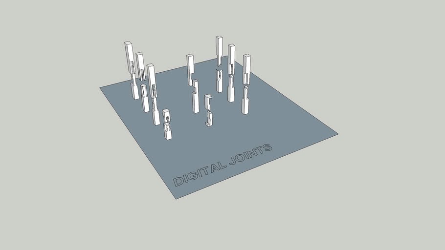 DIGITAL JOINTS for CNC 3d model