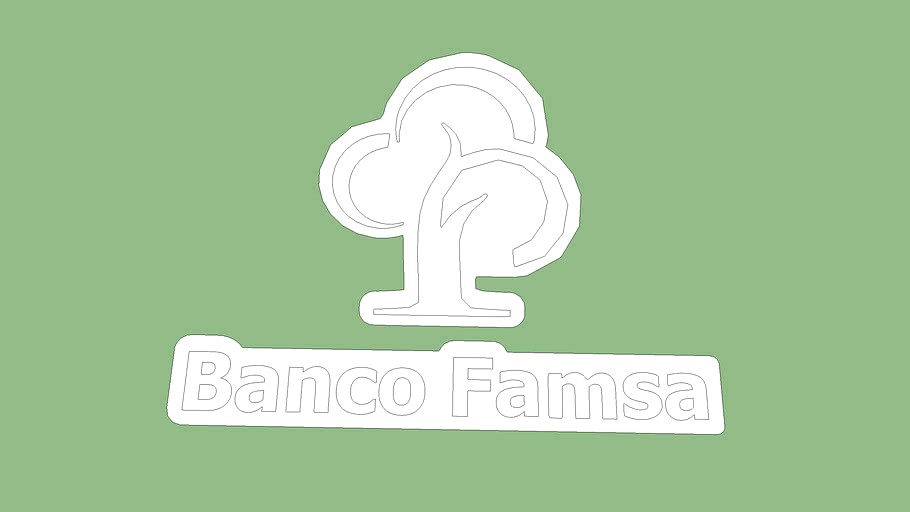 LOGO Banco Famsa 3d model