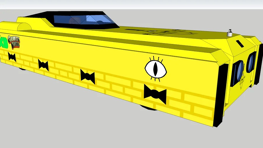 Gravity Falls Bill Cipher Car 3d model
