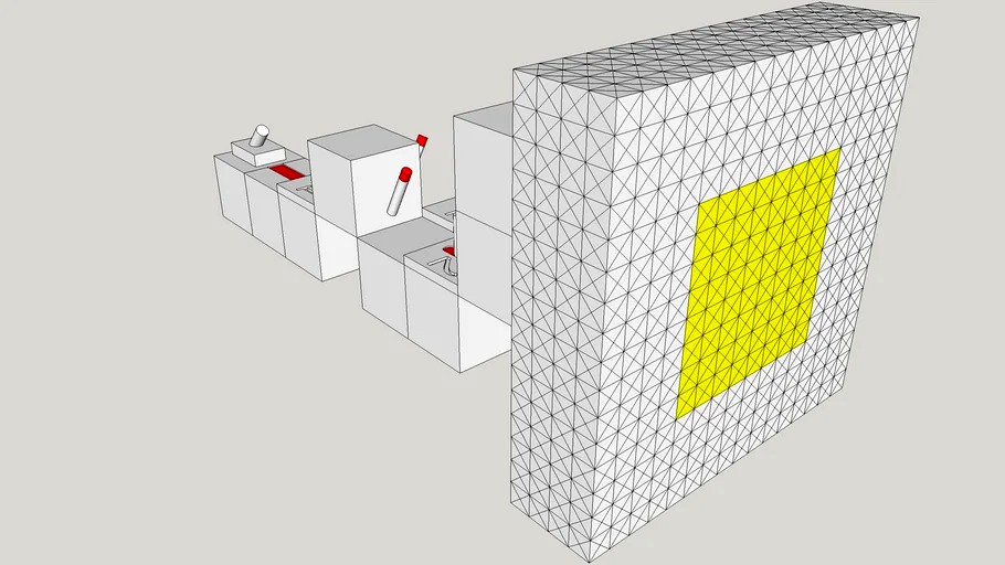 Minecraft Display Pixel (2X2 blocks) 3d model