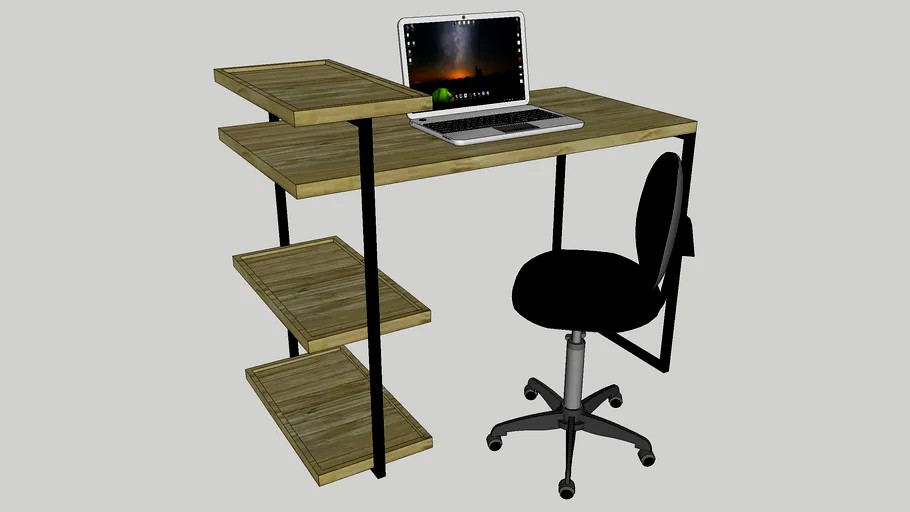Meja Kerja 3d model