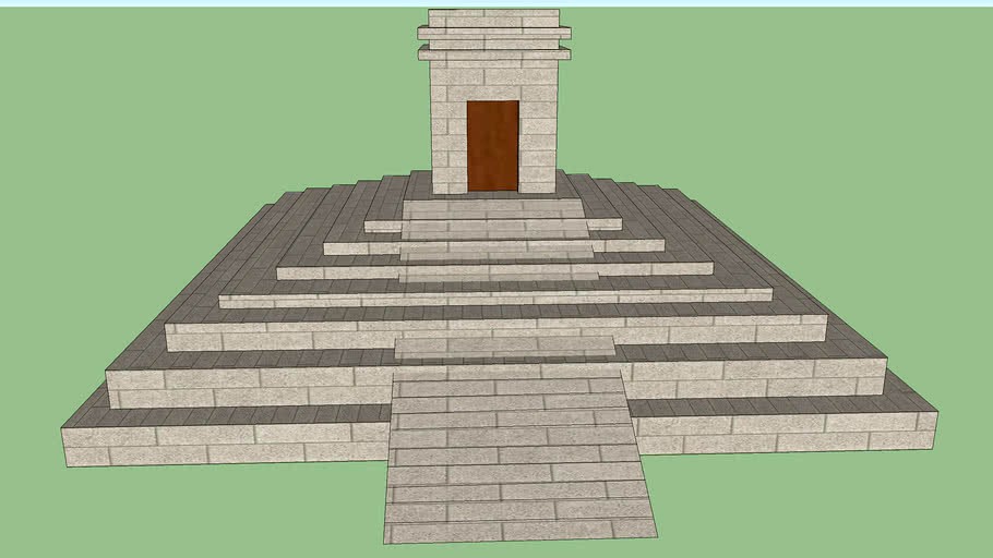 mayan temple 3d model