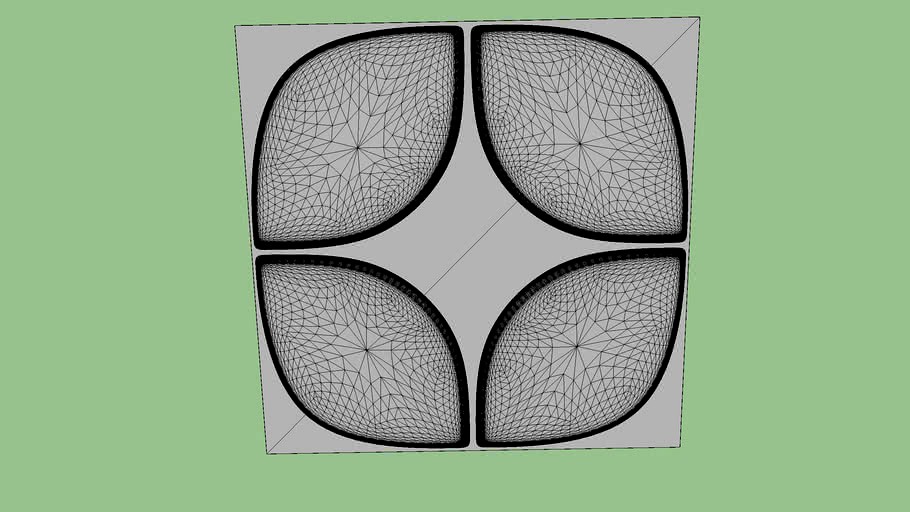 Panneau Mural 3D Sweeps - WALLART model