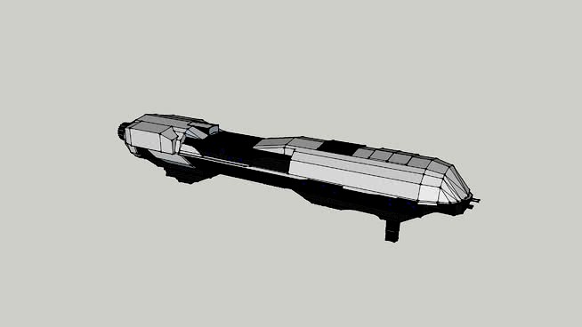 UNSC Poseidon Class Lightcarrier 3d model