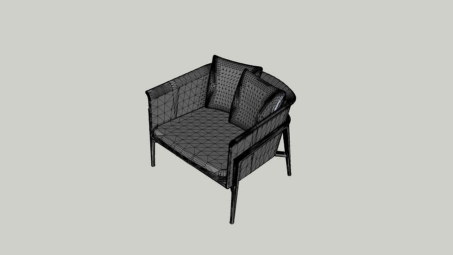 Poltrona Norah 3d model