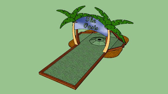 The Oasis Putt Putt Hole 3d model