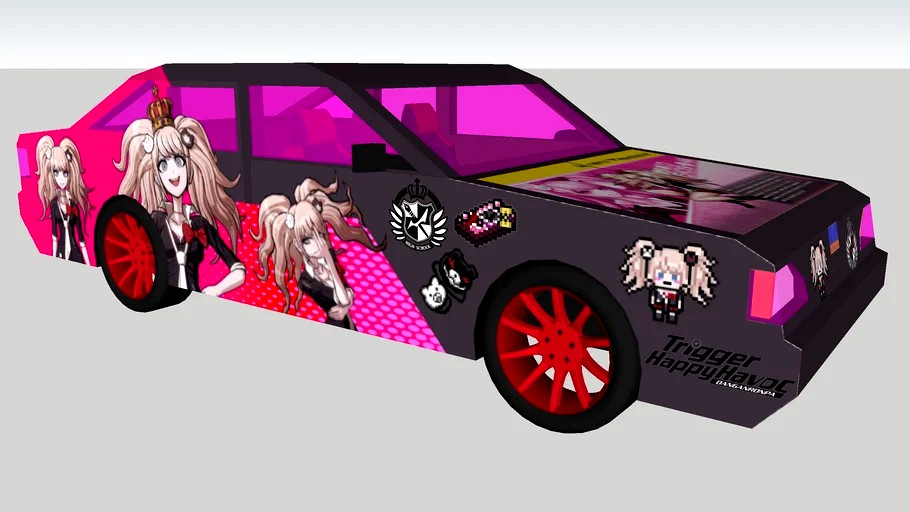 Danganronpa Junko Enoshima Itasha 3d model