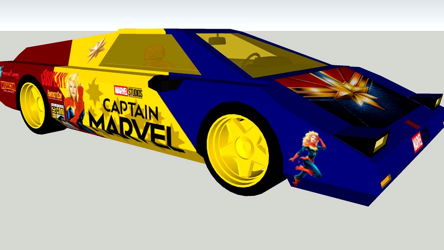 Marvel Captain Marvel Car 3d model