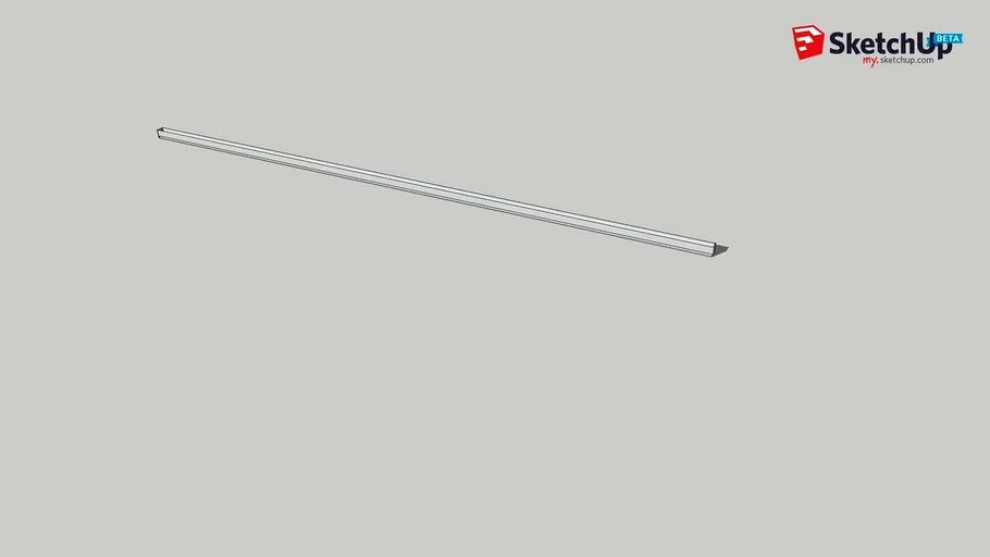 CONTINUOUS ROD SURFACE 3m COMFORT - outdoor lighting ###Phased-out 3d model