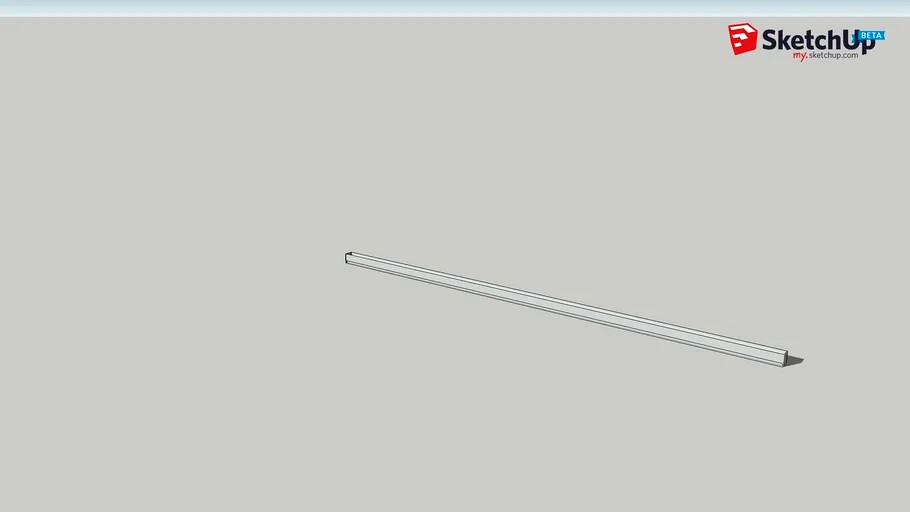 CONTINUOUS ROD SURFACE 2m COMFORT - outdoor lighting ###Phased-out 3d model