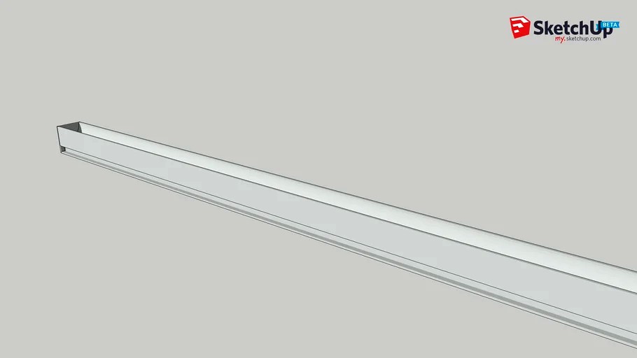 CONTINUOUS ROD SURFACE 1m COMFORT - outdoor lighting ###Phased-out 3d model