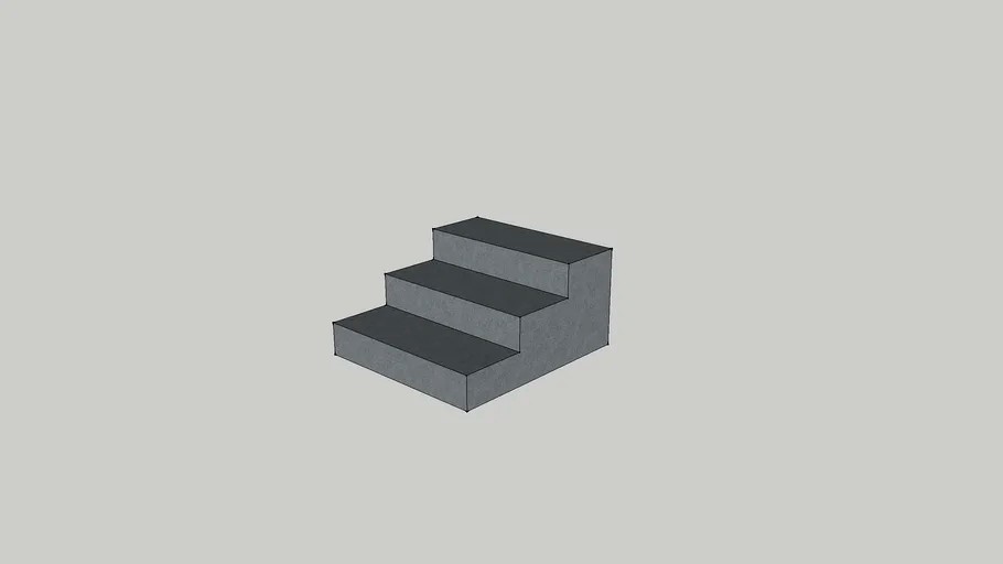 Simple Stairs 3d model