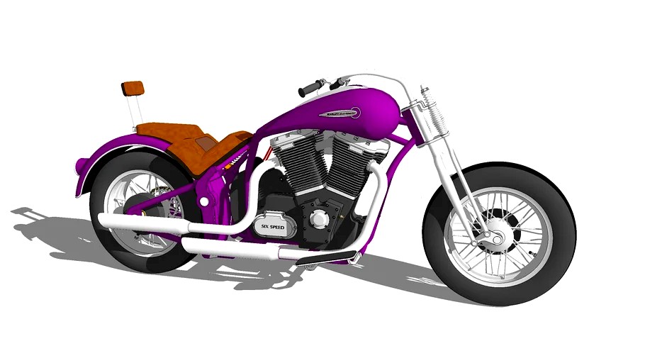Harley-Davidson Chopper 3d model